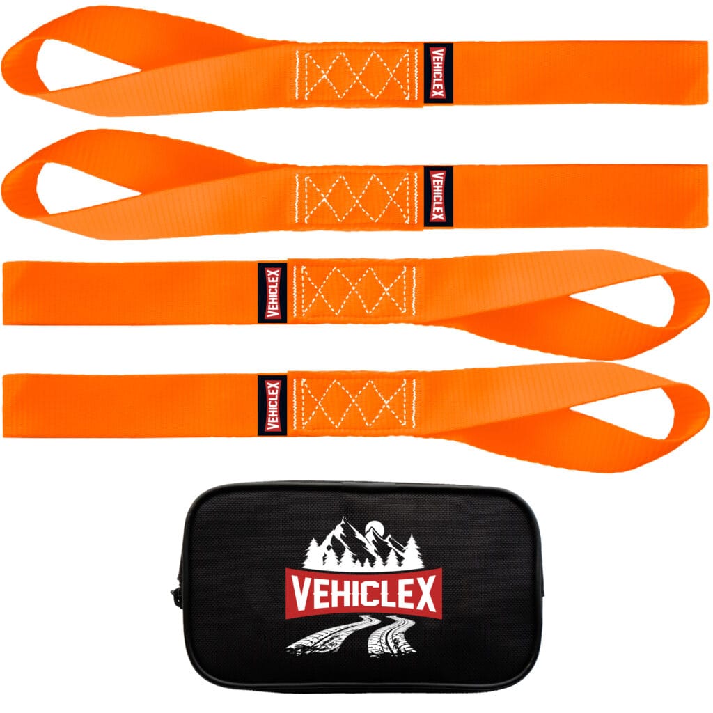 Vehiclex 4 Pack 2" x 10' Wheel Tie Down Straps with Flat Hooks - 11023 ...